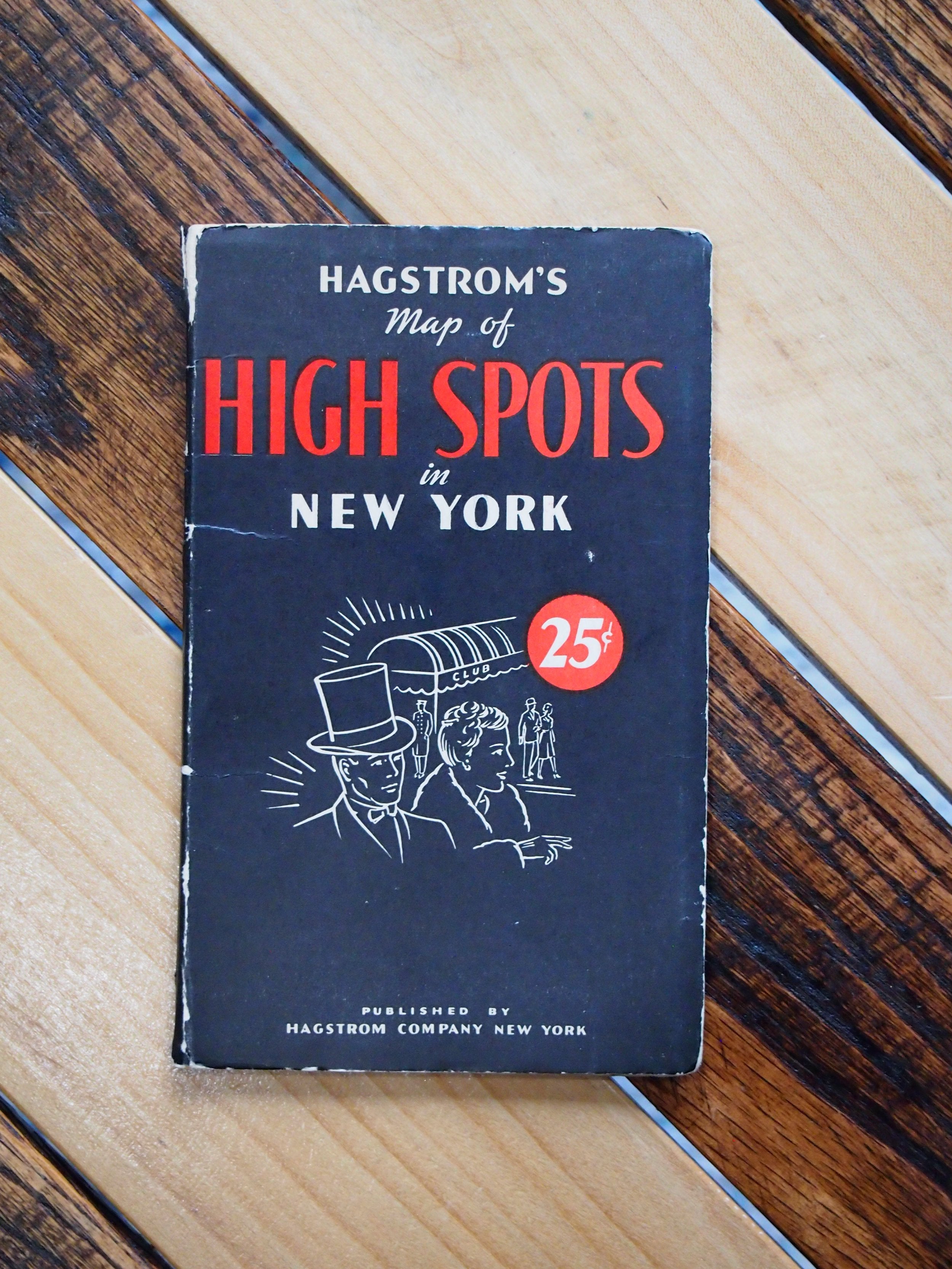 Hagstrom's Map of High Spots in New York (1945) | All Mapped Out