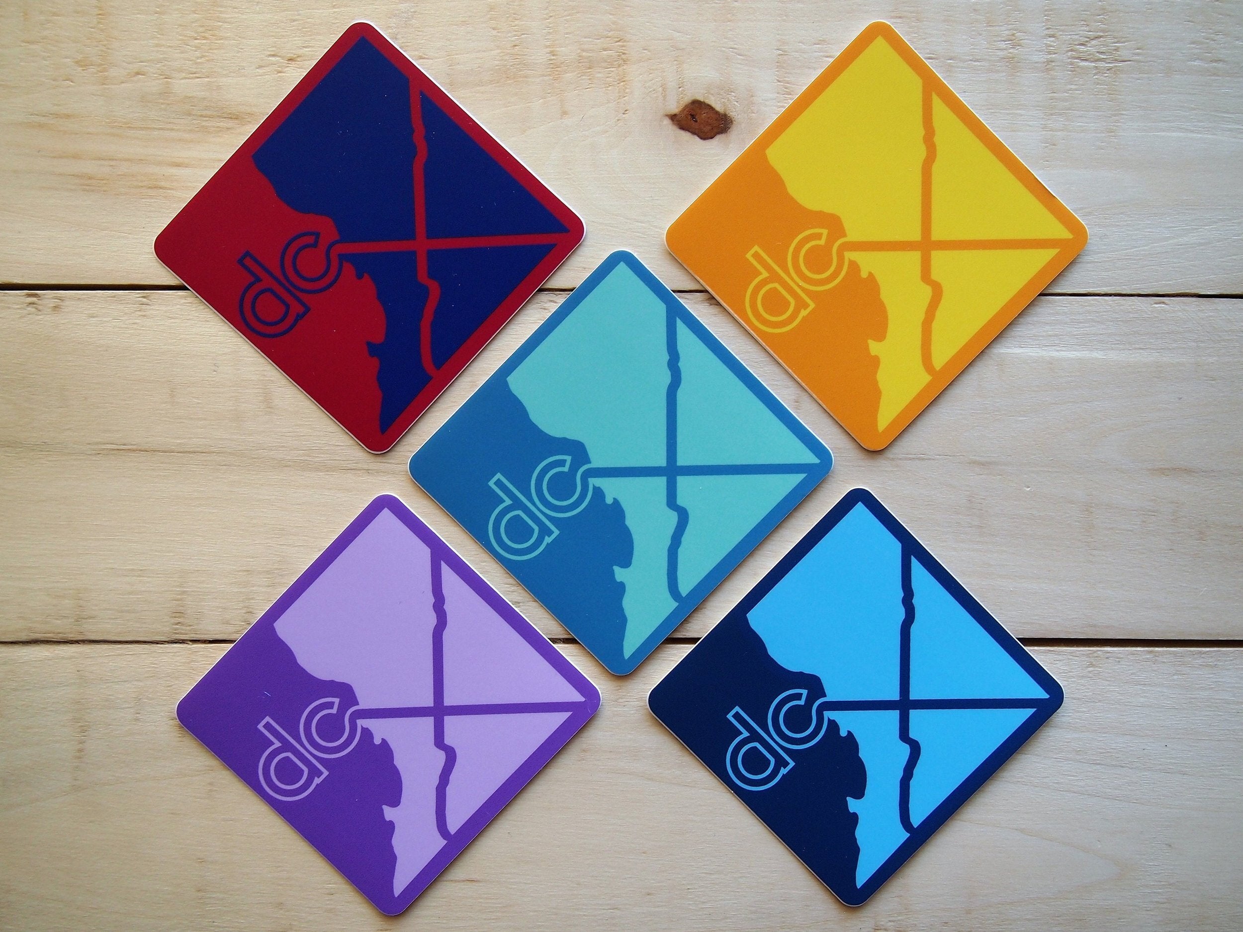 Washington DC Quadrants - Vinyl Sticker | All Mapped Out